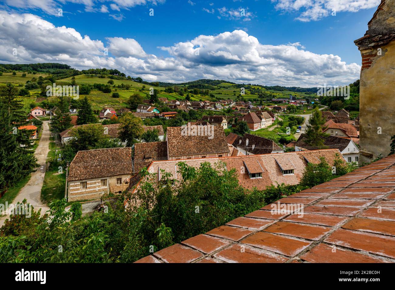 The old saxon village of Biertan in Romania Stock Photo - Alamy