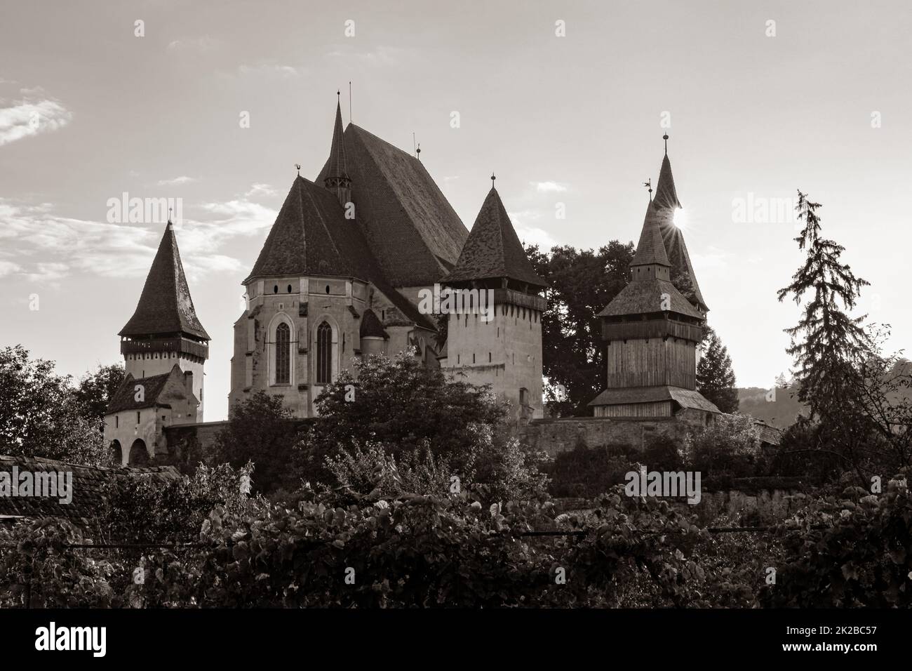 Villages with fortified churches in transylvania hi-res stock ...