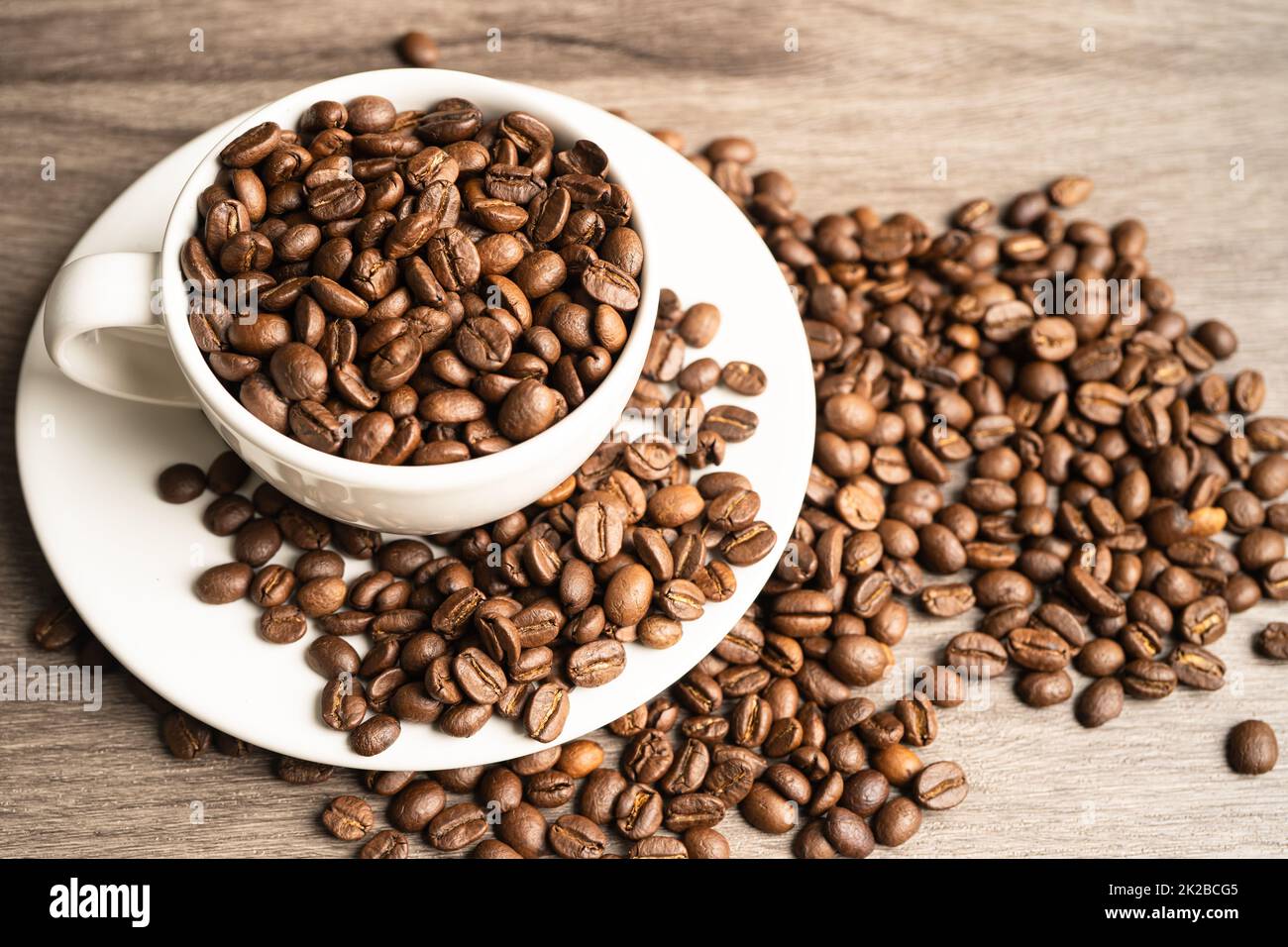 Coffee bean in cup with export text for import export trade commerce ...