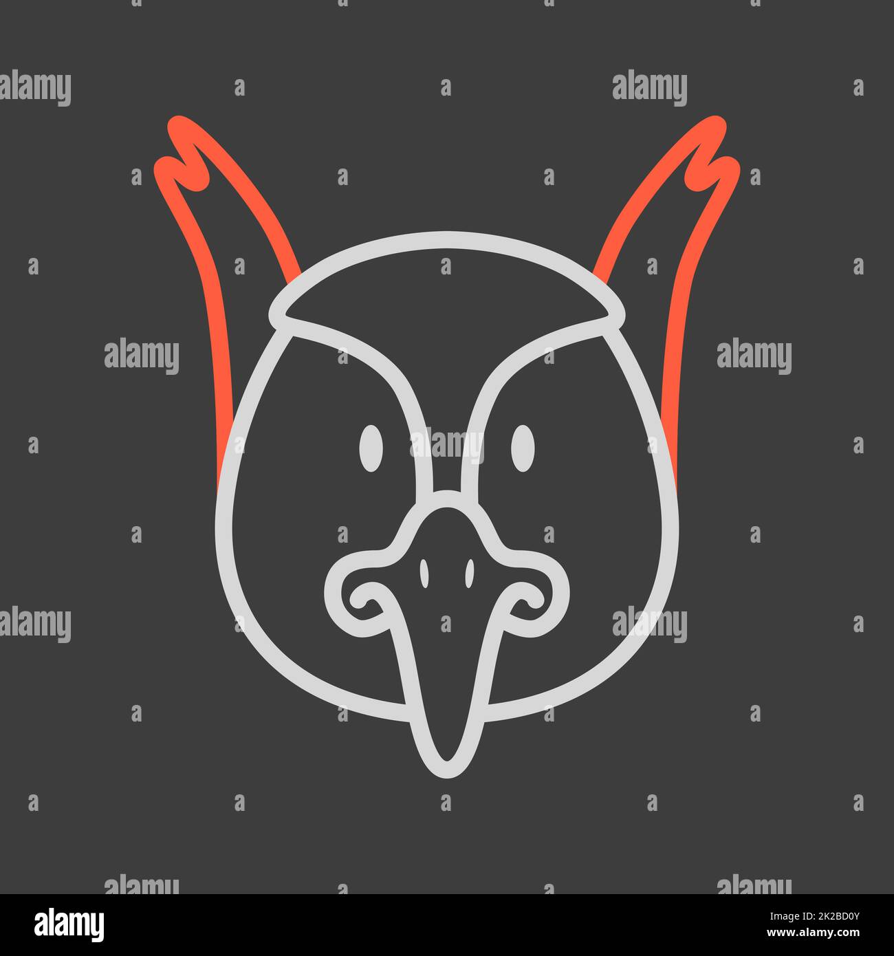 Pheasant icon. Animal head vector Stock Photo - Alamy