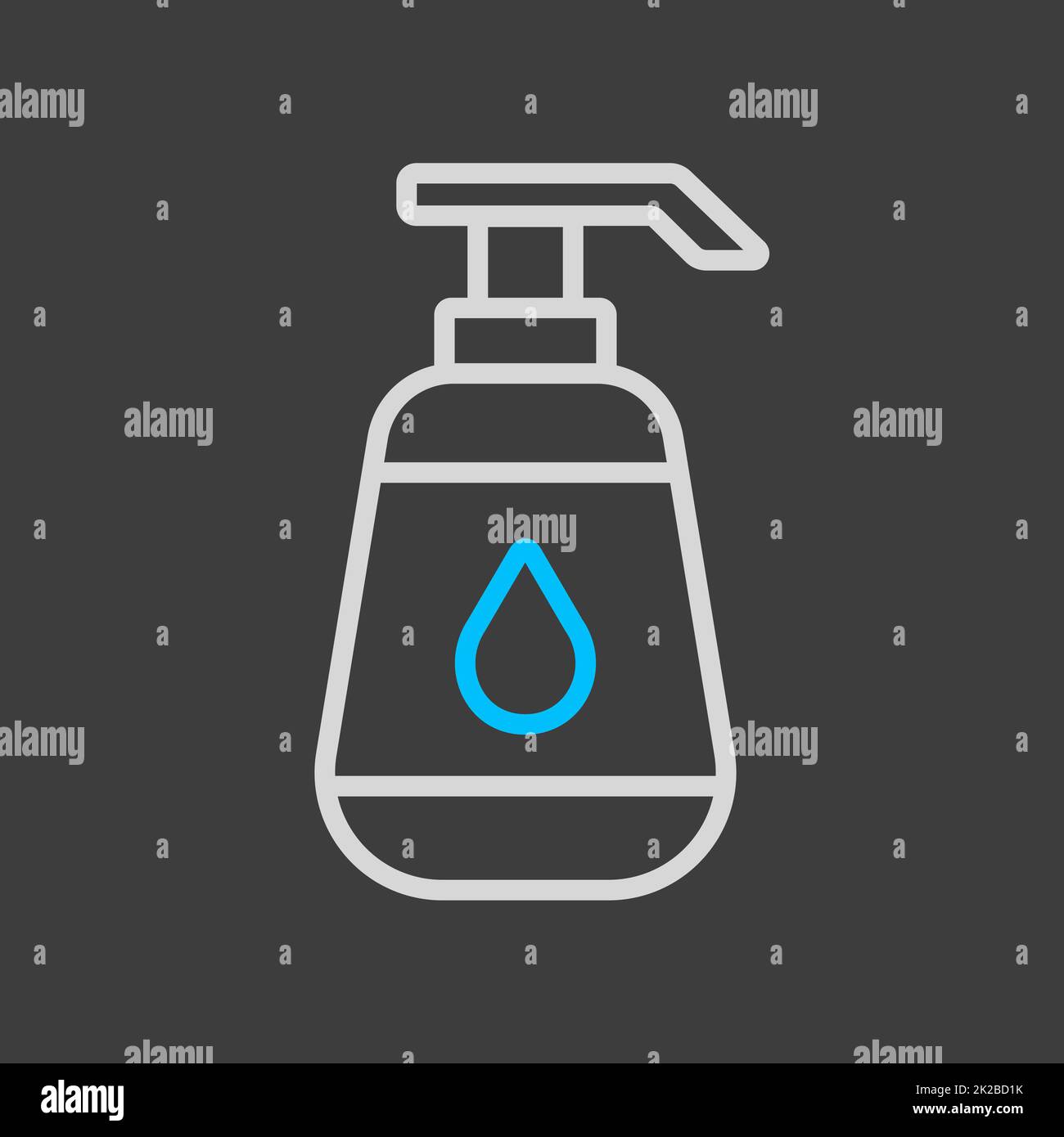 Nursery baby lotion bottle vector icon Stock Photo - Alamy