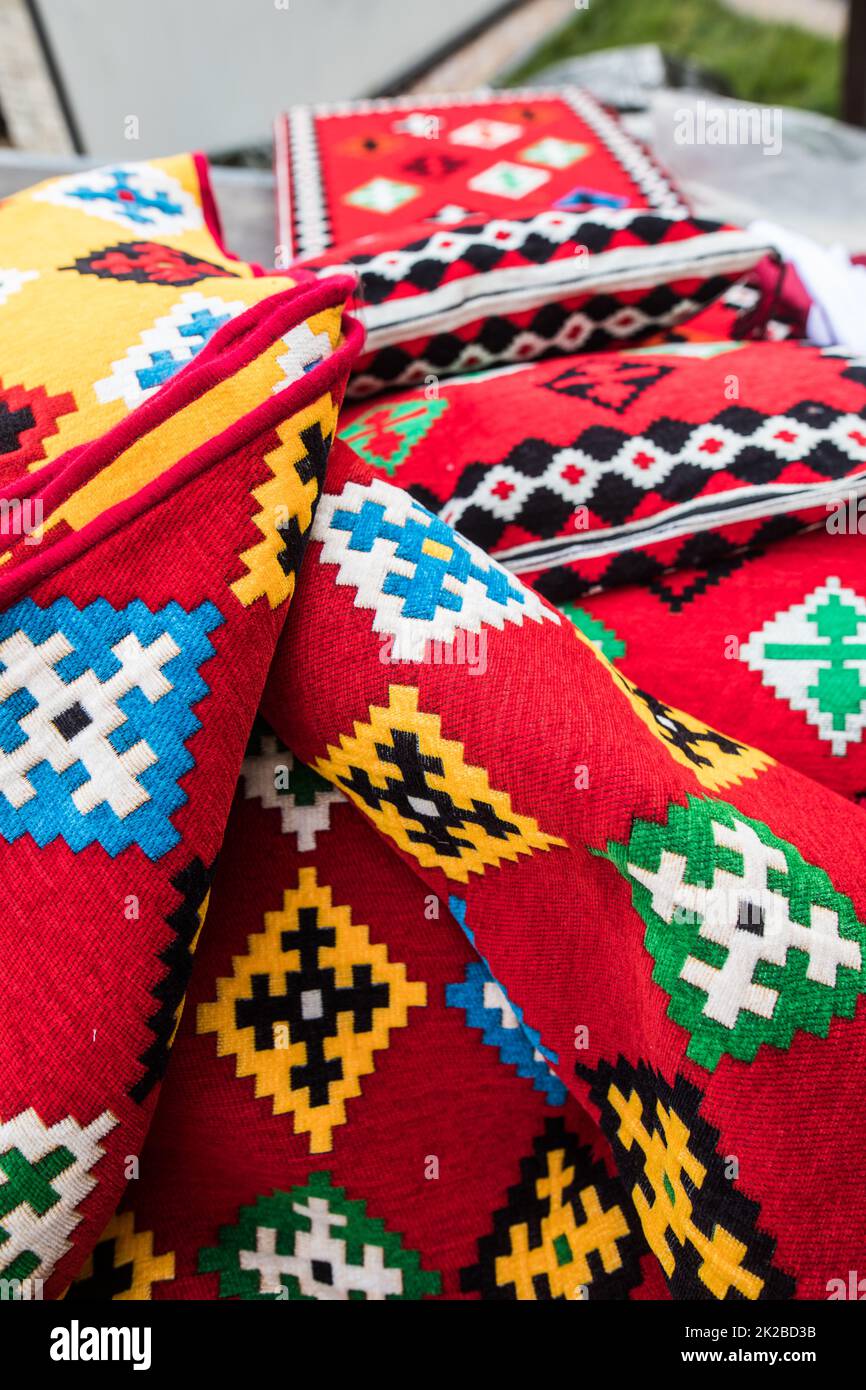 Arabic carpets and pillows Stock Photo - Alamy