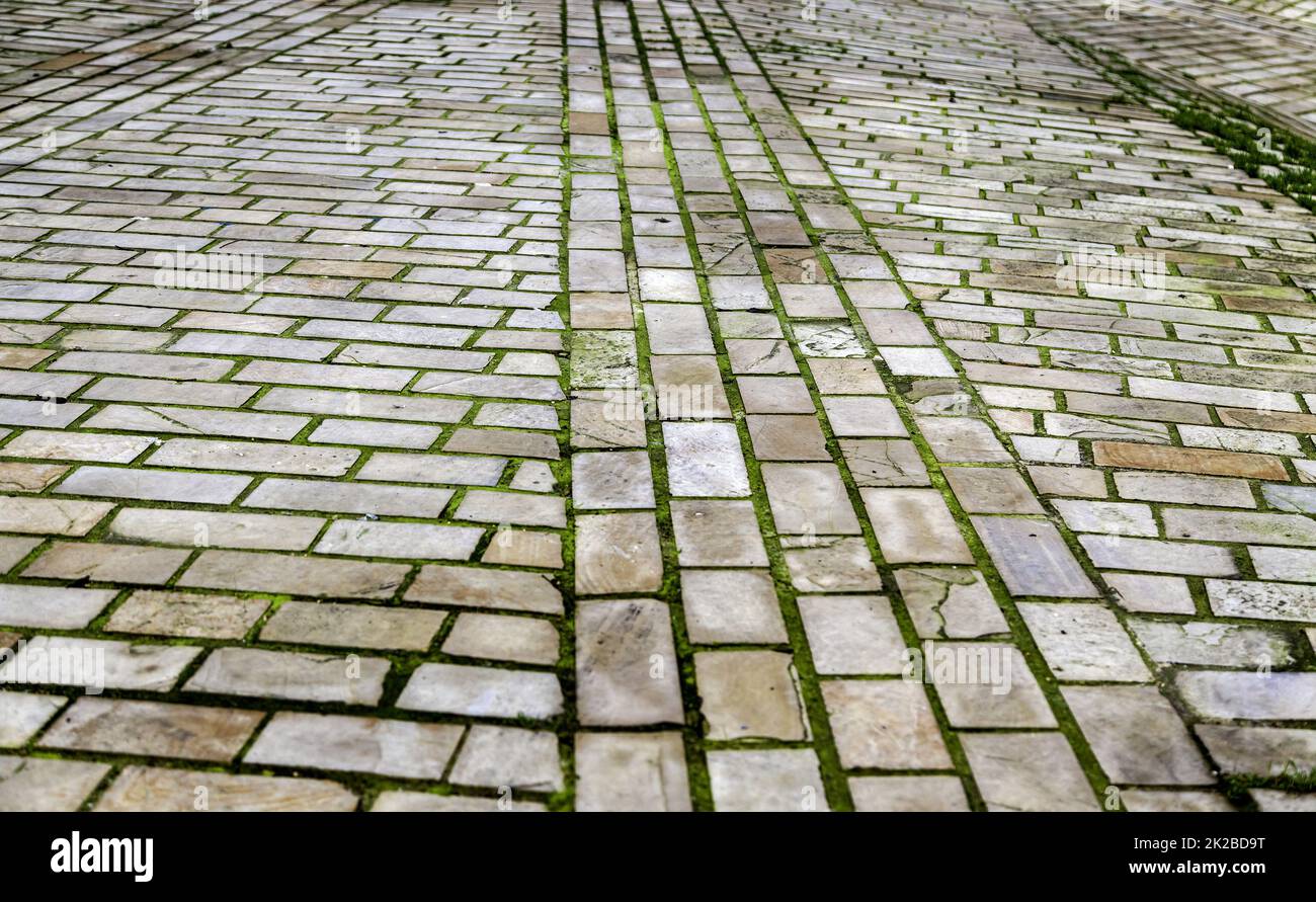 Street tiled floor Stock Photo - Alamy