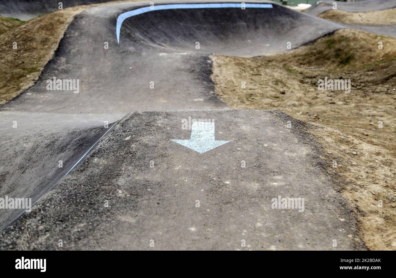 Bike skate rink Stock Photo - Alamy