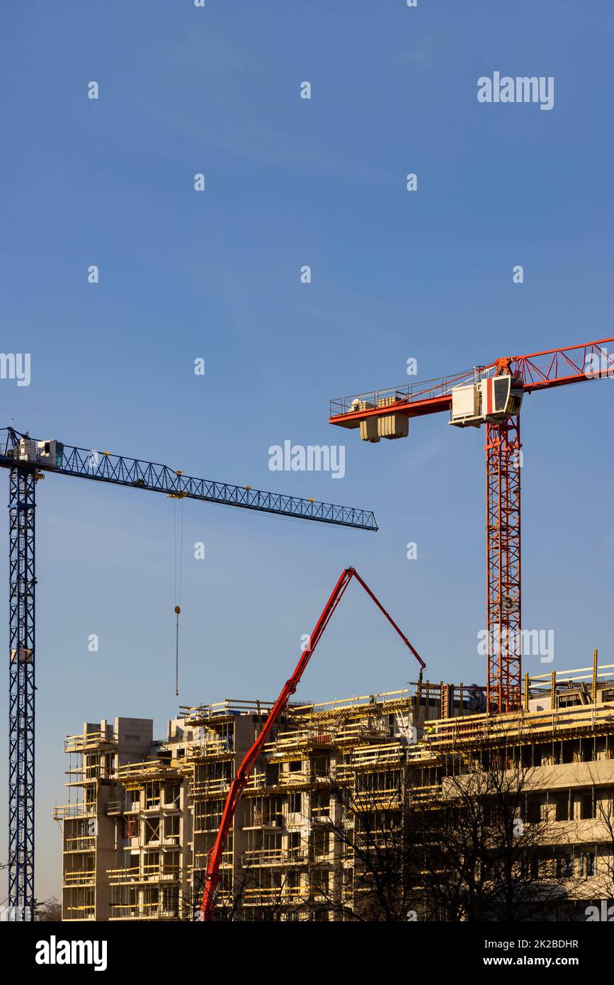 construction of new residential flats Stock Photo - Alamy