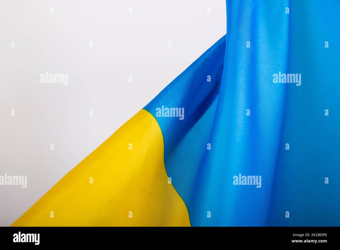 National flag of Ukraine fabric textile background Stock Photo - Alamy