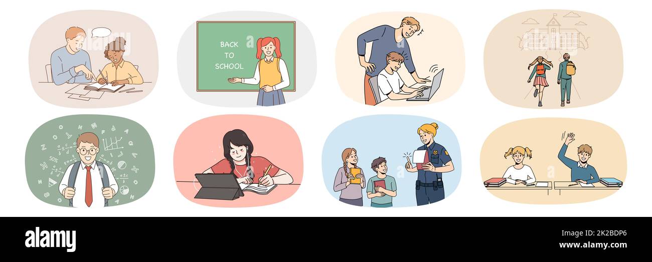 Concept children in school hi-res stock photography and images - Alamy