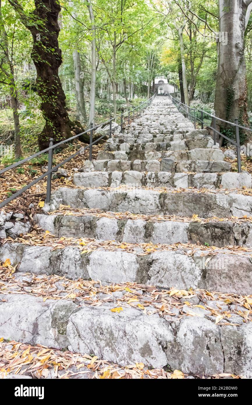 Old stone stairs going hi-res stock photography and images - Alamy