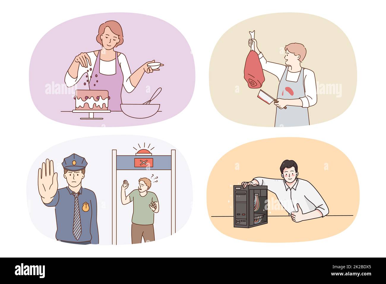 Professions diverse Cut Out Stock Images & Pictures - Alamy