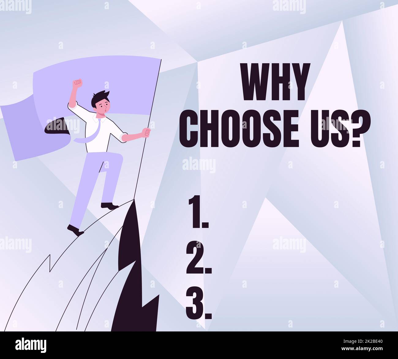 Text sign showing Why Choose Us Question, Word Written on Reasons for ...