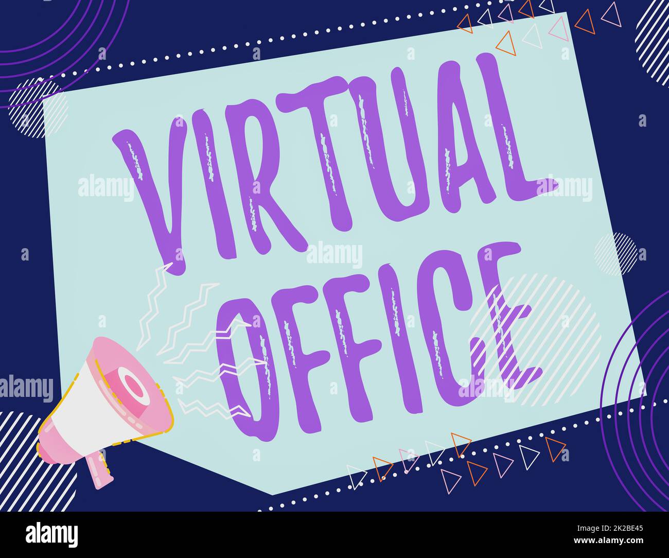 Conceptual caption Virtual Office, Concept meaning operational domain ...