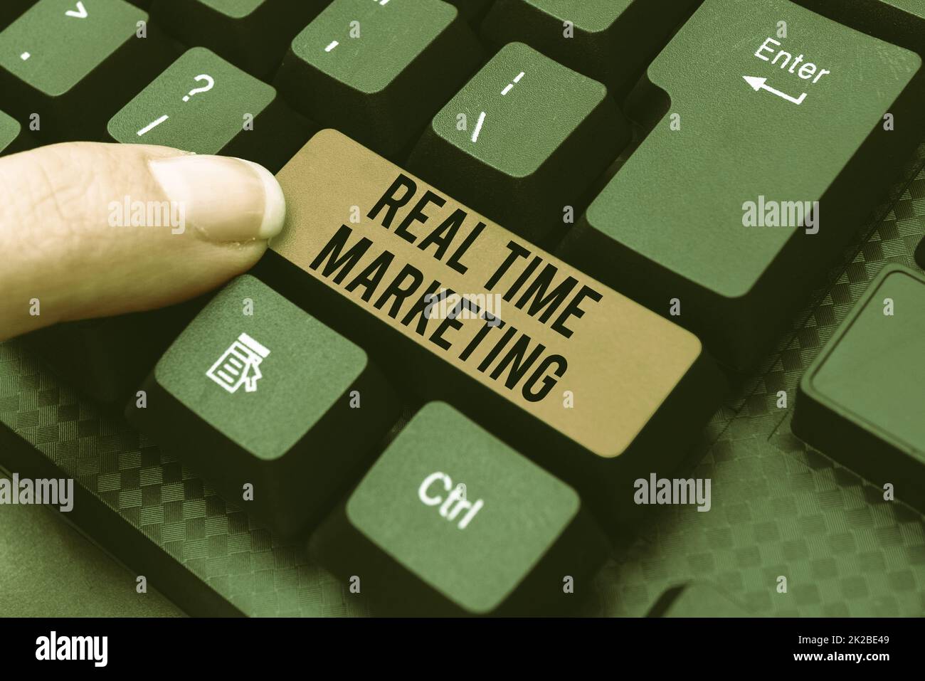 Inspiration showing sign Real Time Marketing. Business overview ...
