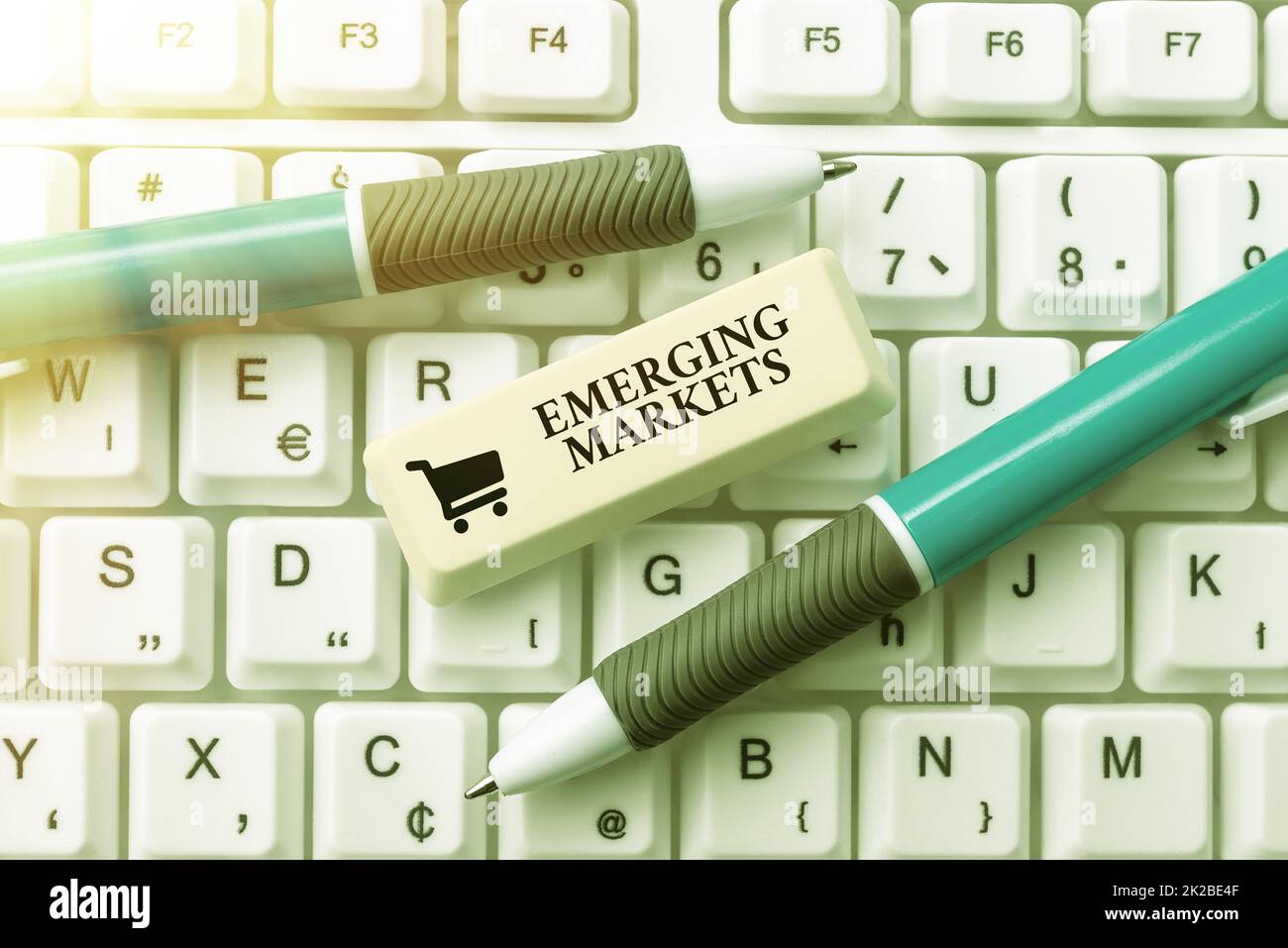 Inspiration showing sign Emerging Markets. Business overview nations ...