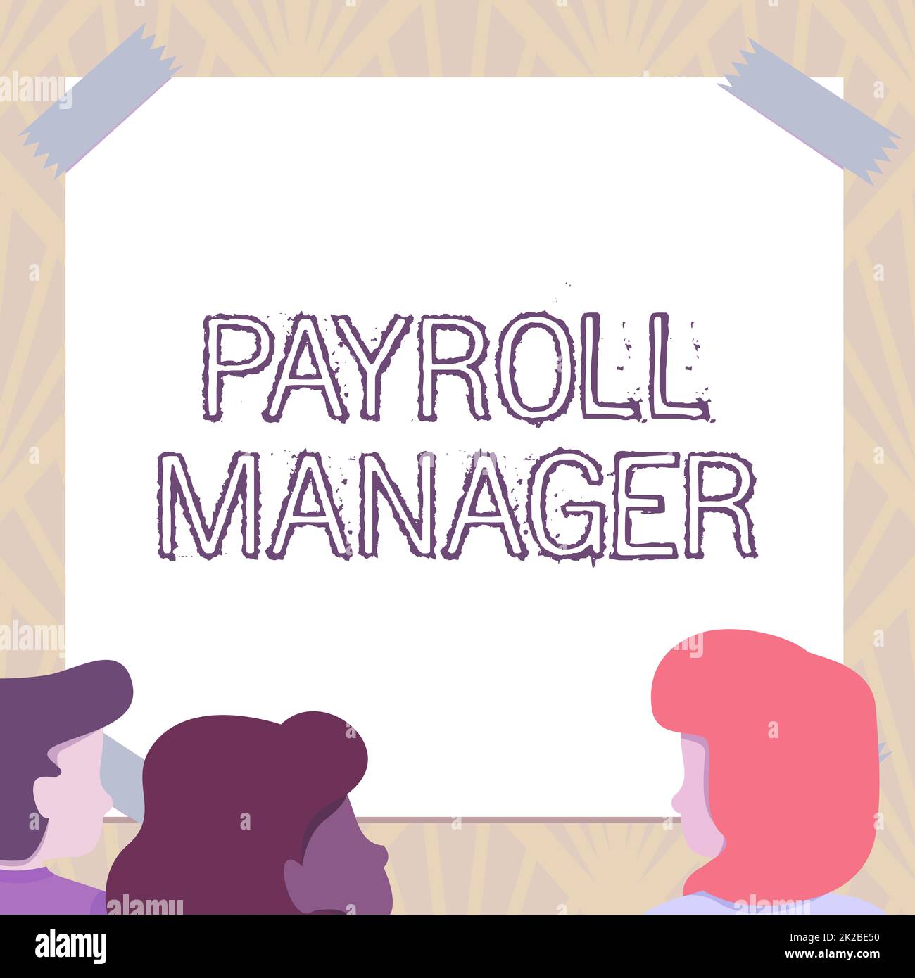 Conceptual caption Payroll Manager, Internet Concept Maintains payroll ...