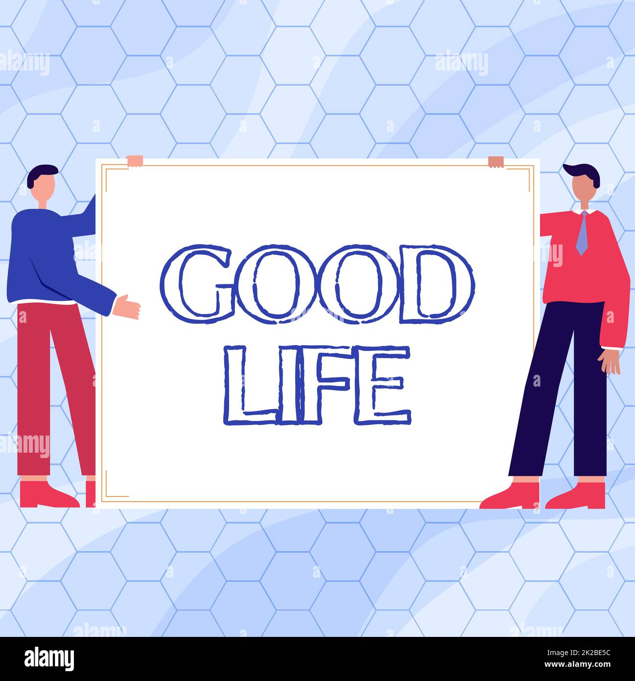 Text showing inspiration Good Life, Word for living in comfort and ...