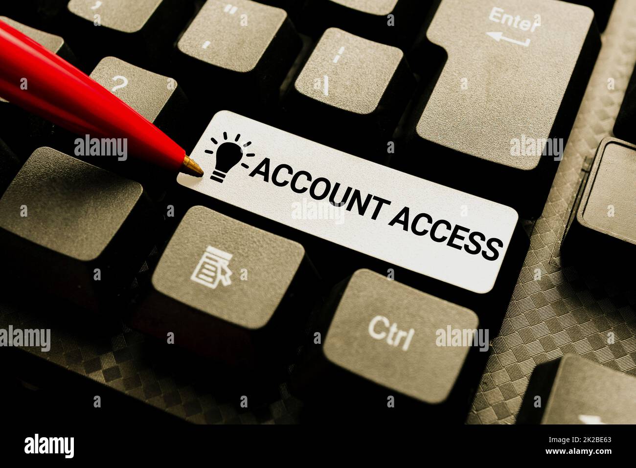 Conceptual display Account Access. Word Written on full privilege for ...