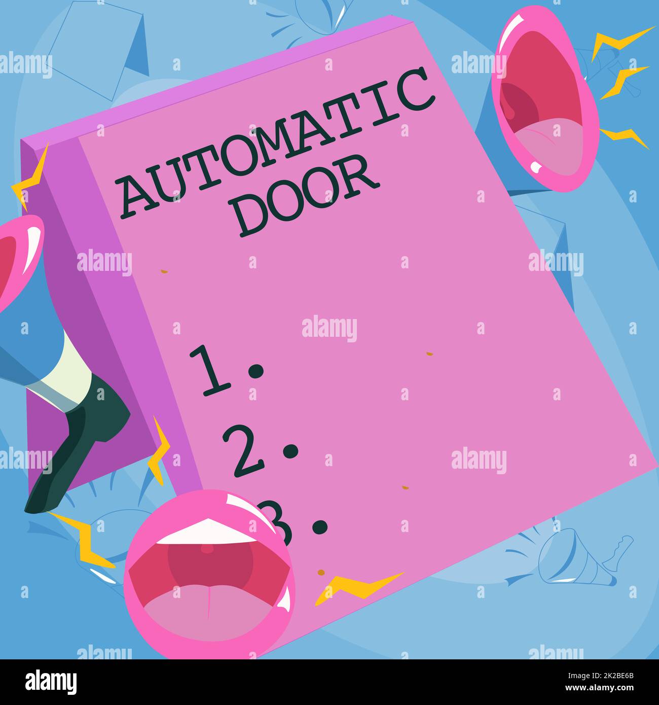 Hand writing sign Automatic Door, Business approach opens automatically ...