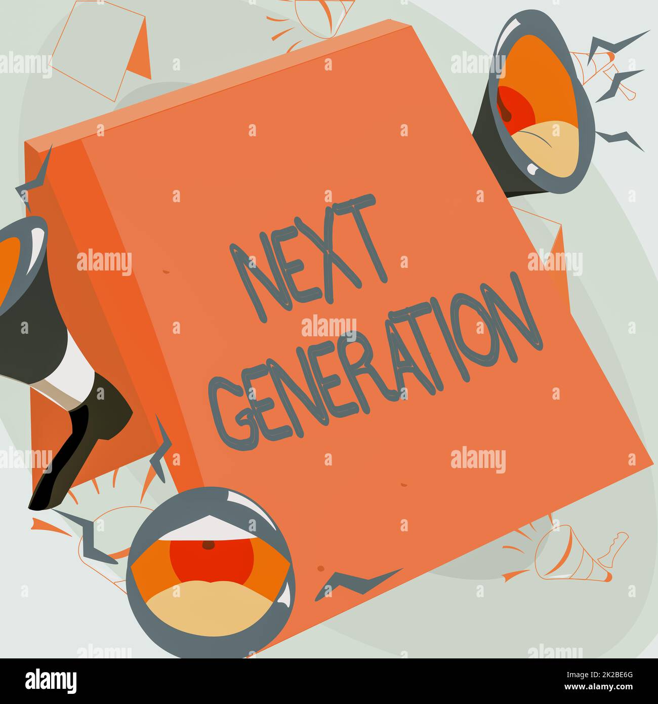 Writing displaying text Next Generation, Concept meaning product that ...