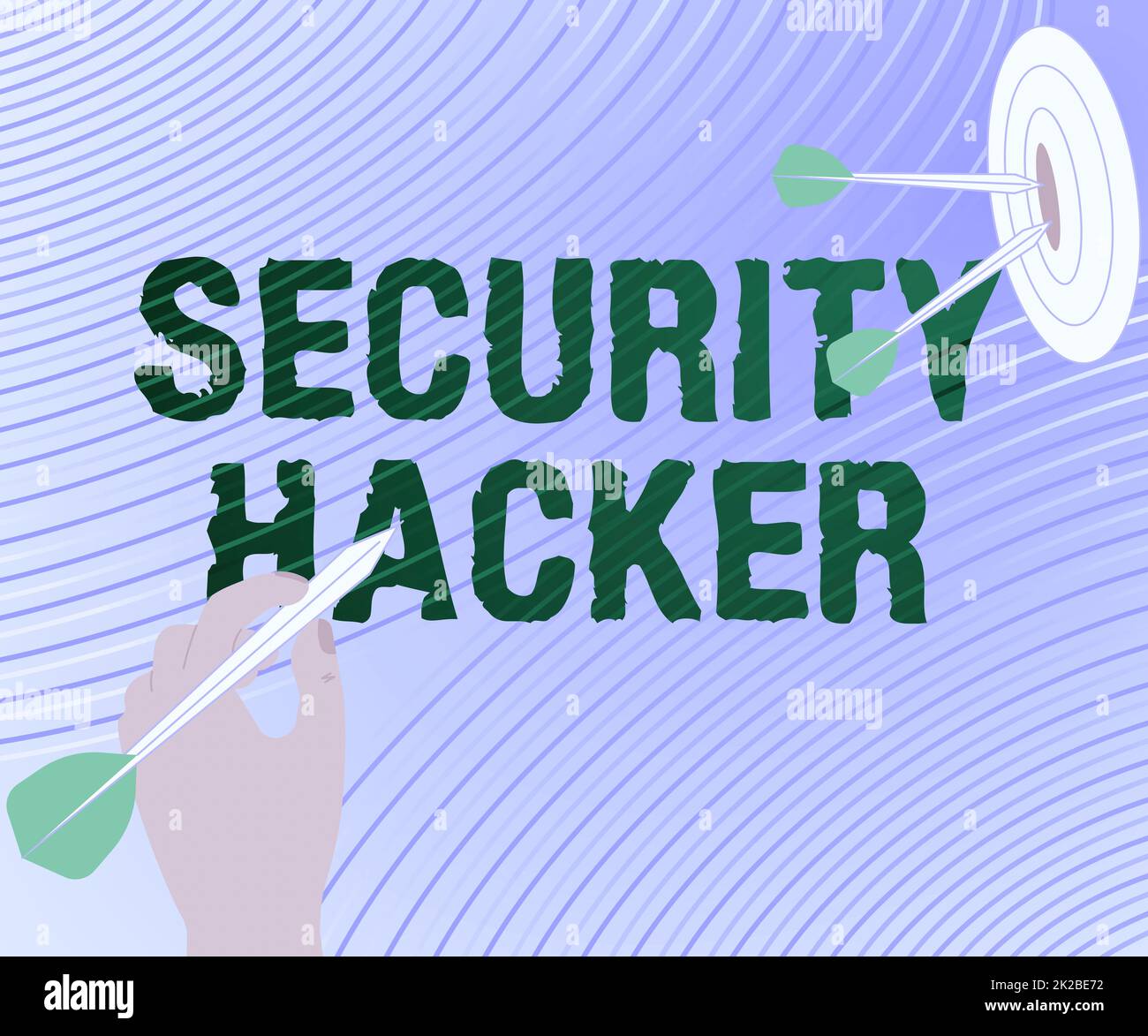Text caption presenting Security Hacker, Concept meaning someone who ...