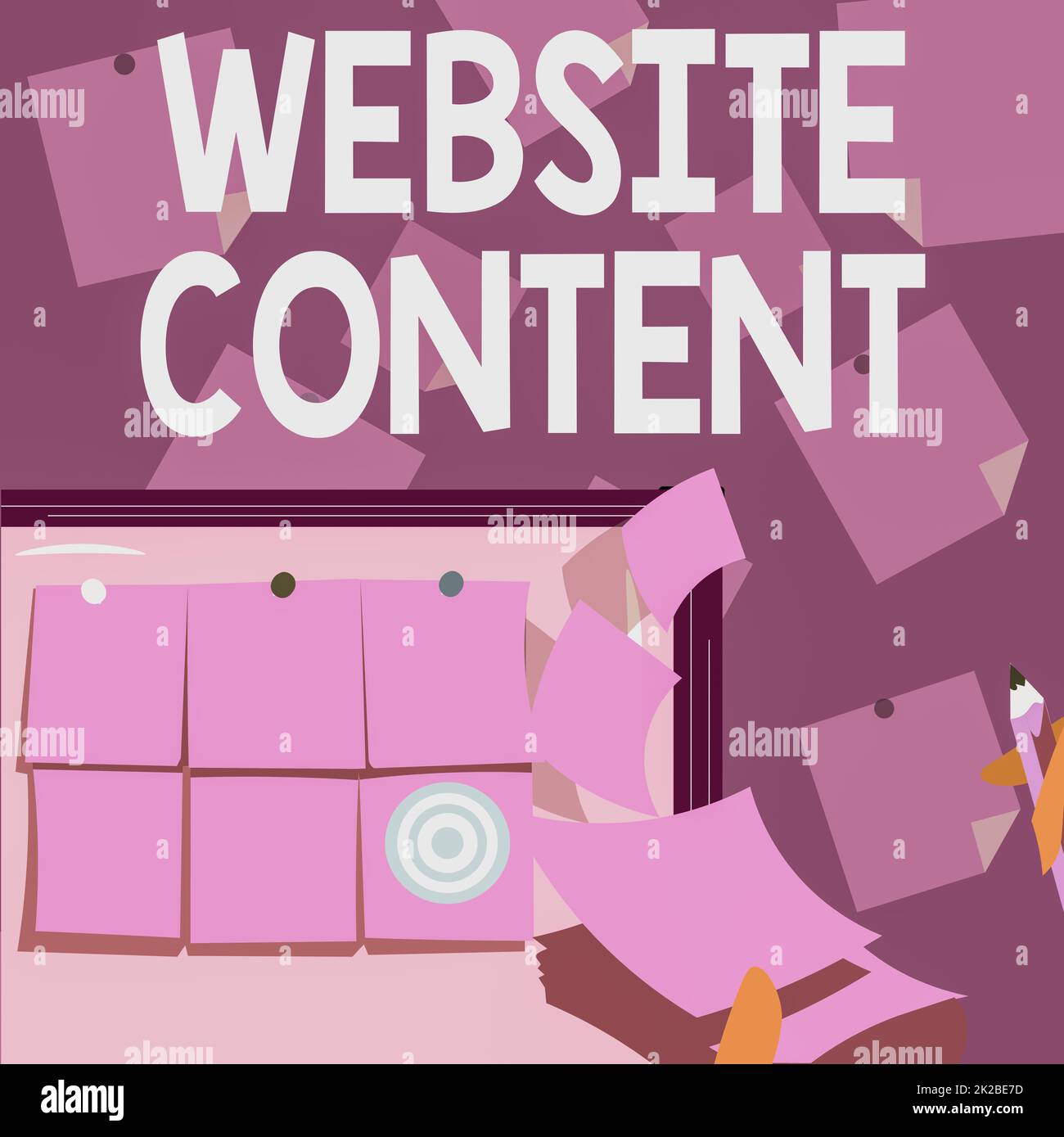 Handwriting text Website Content, Word for single most important and ...