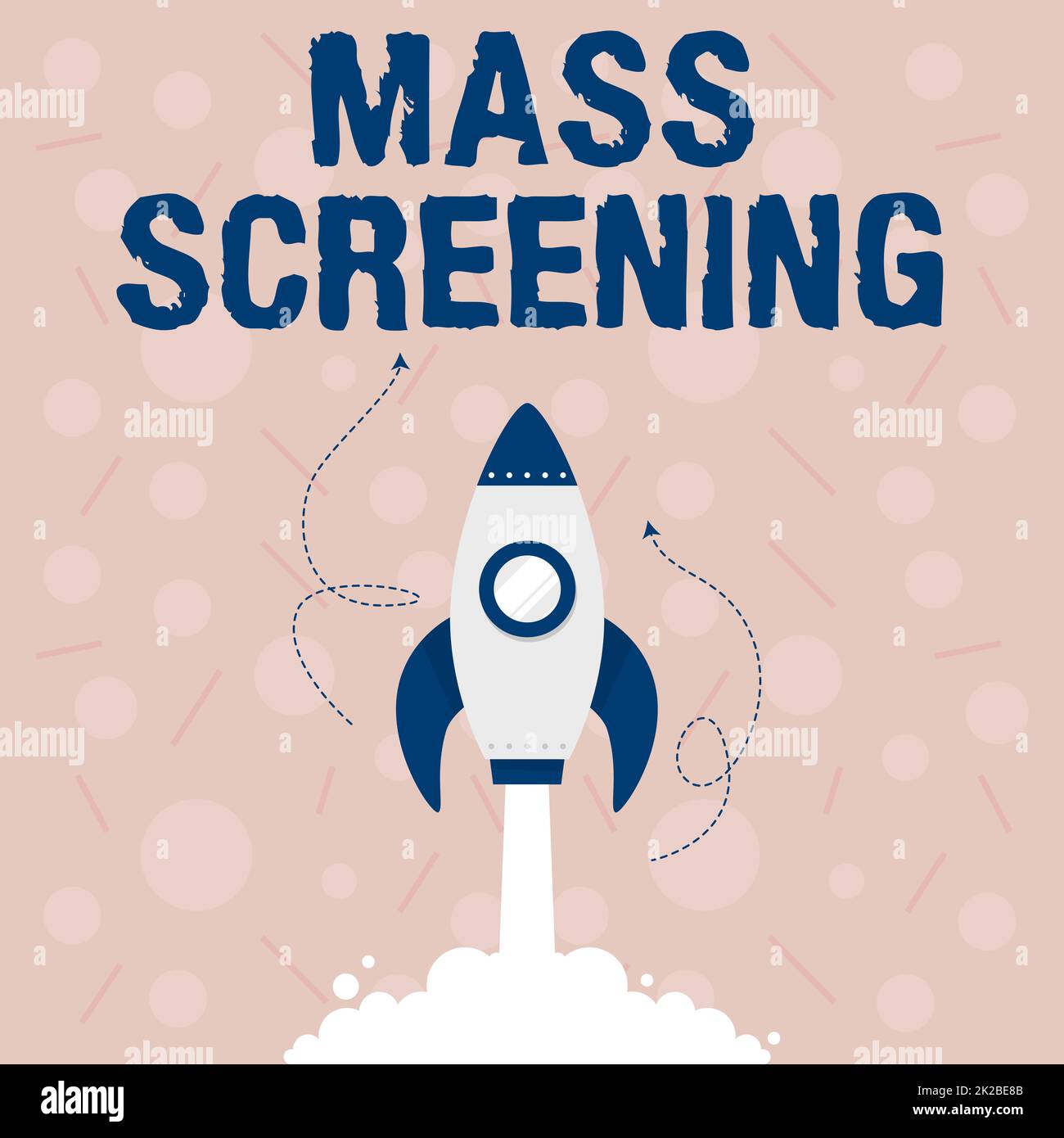 Writing displaying text Mass Screening, Word for health evaluation ...
