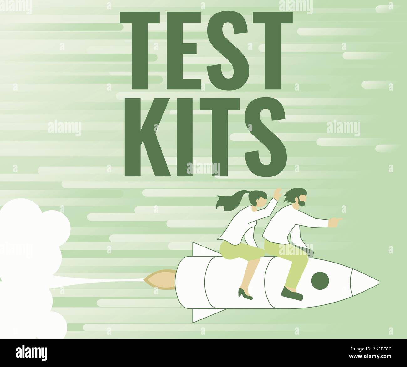 Hand writing sign Test Kits, Business idea tools used to detect the ...