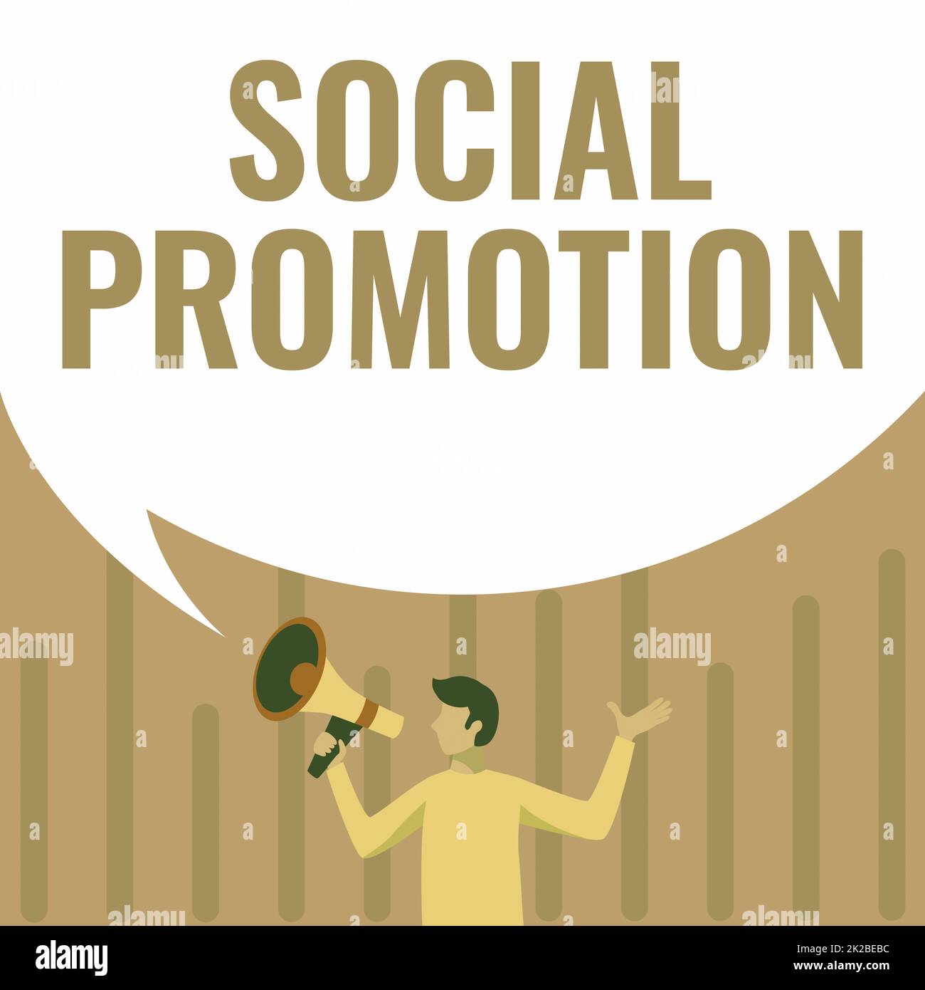 Text showing inspiration Social Promotion, Internet Concept promoting a ...