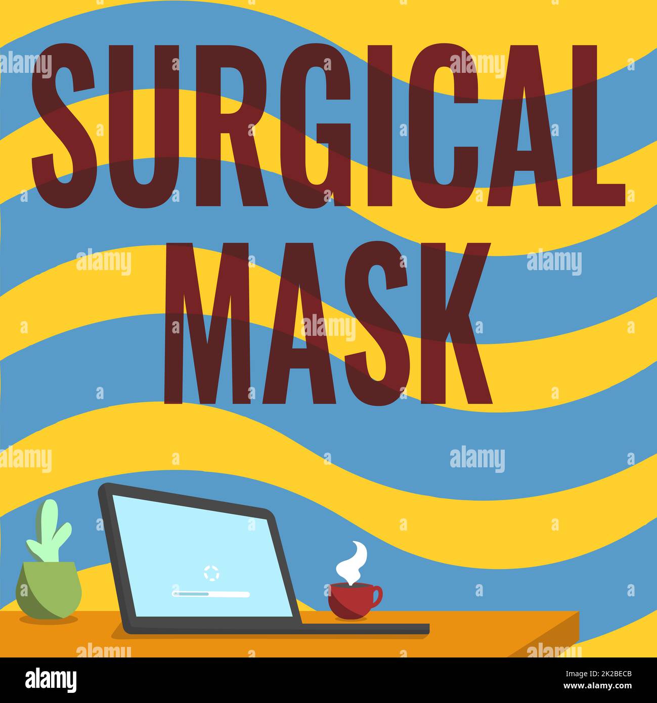 Conceptual caption Surgical Mask, Word Written on worn by health ...