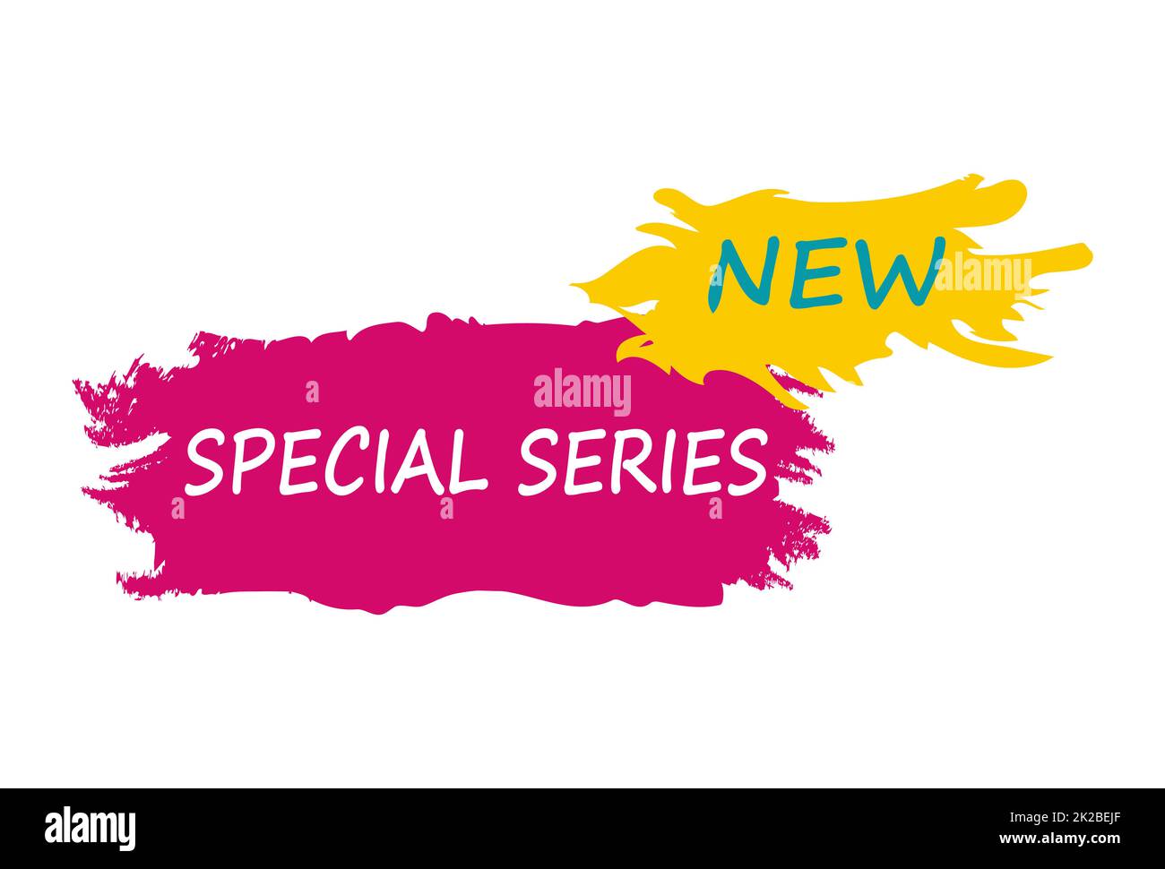 Paint smear web banner, business card, template NEW SPECIAL EDITION ...