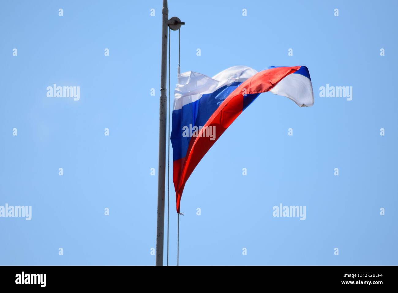 The fluttering flag of Russia Stock Photo - Alamy