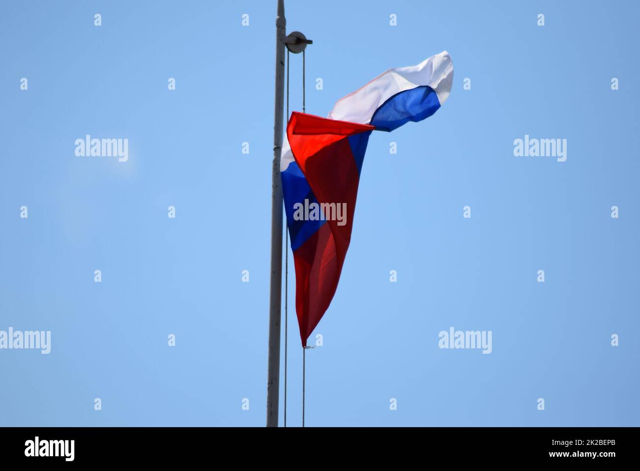 The fluttering flag of Russia Stock Photo - Alamy