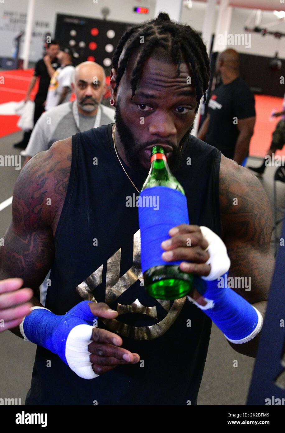 Las Vegas, Nevada, USA. 22nd Sep, 2022. Deontay Wilder media day ...