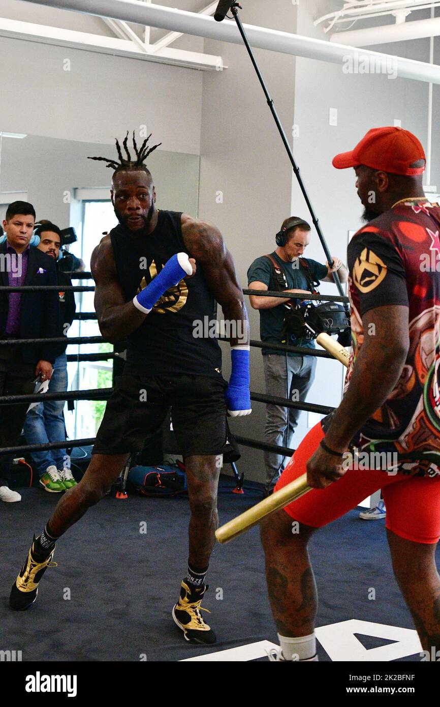 Las Vegas, Nevada, USA. 22nd Sep, 2022. Deontay Wilder media day ...