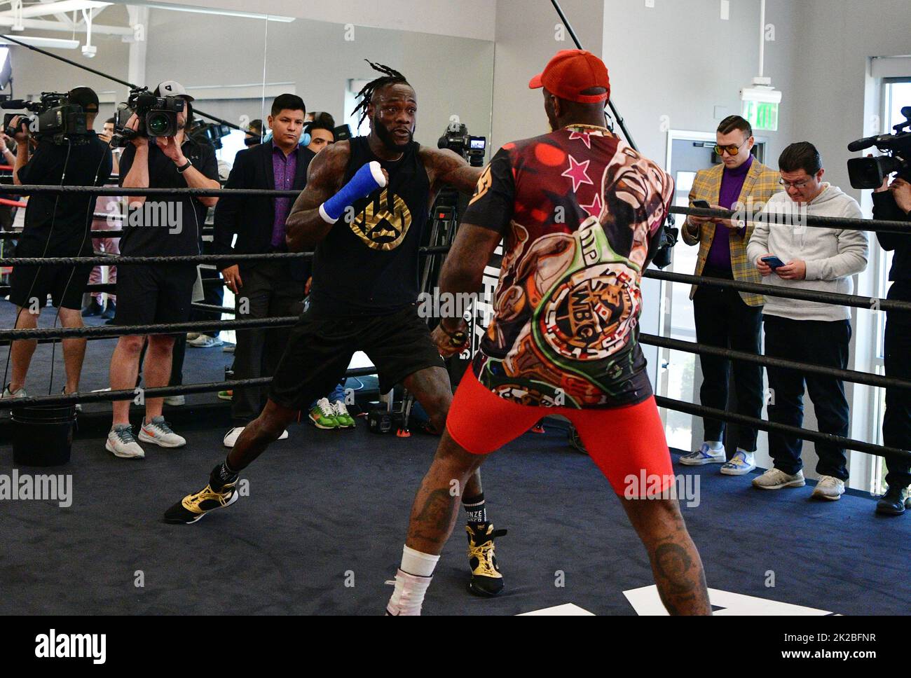 Las Vegas, Nevada, USA. 22nd Sep, 2022. Deontay Wilder media day ...