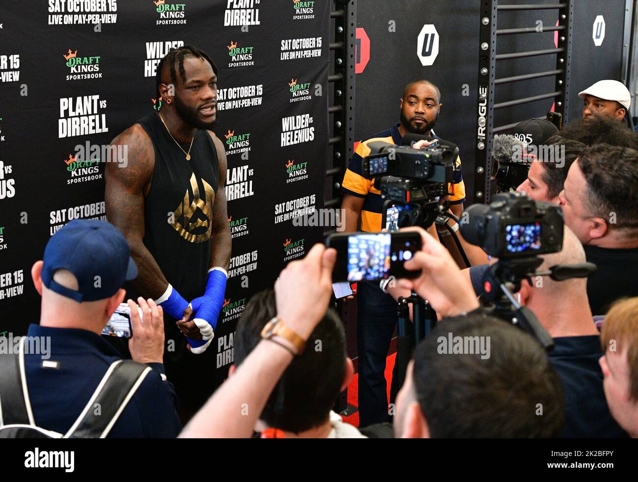 Las Vegas, Nevada, USA. 22nd Sep, 2022. Deontay Wilder media day ...