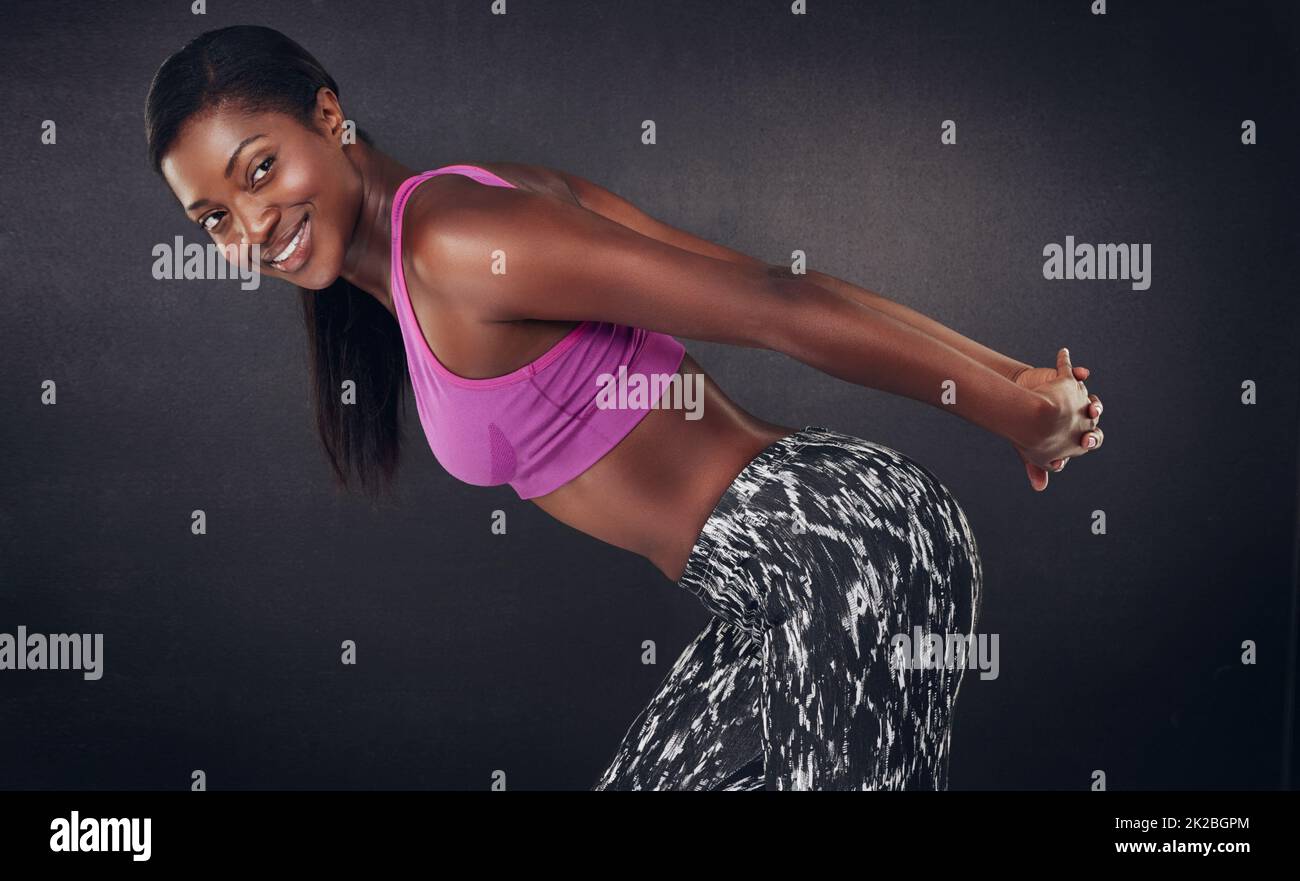 Black african fitness model hi-res stock photography and images - Alamy