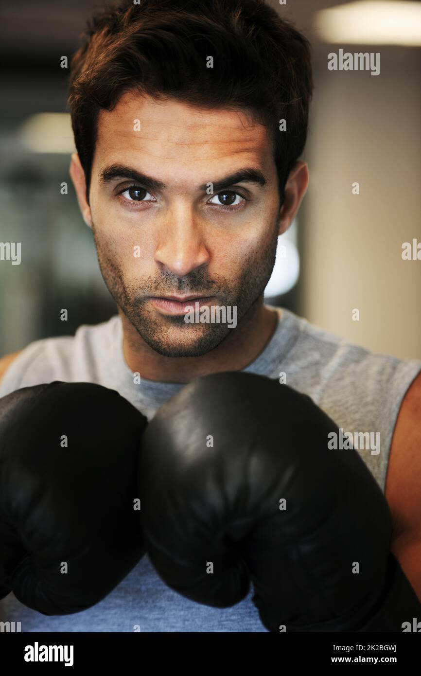 Boxer getting ready fight hi-res stock photography and images - Alamy
