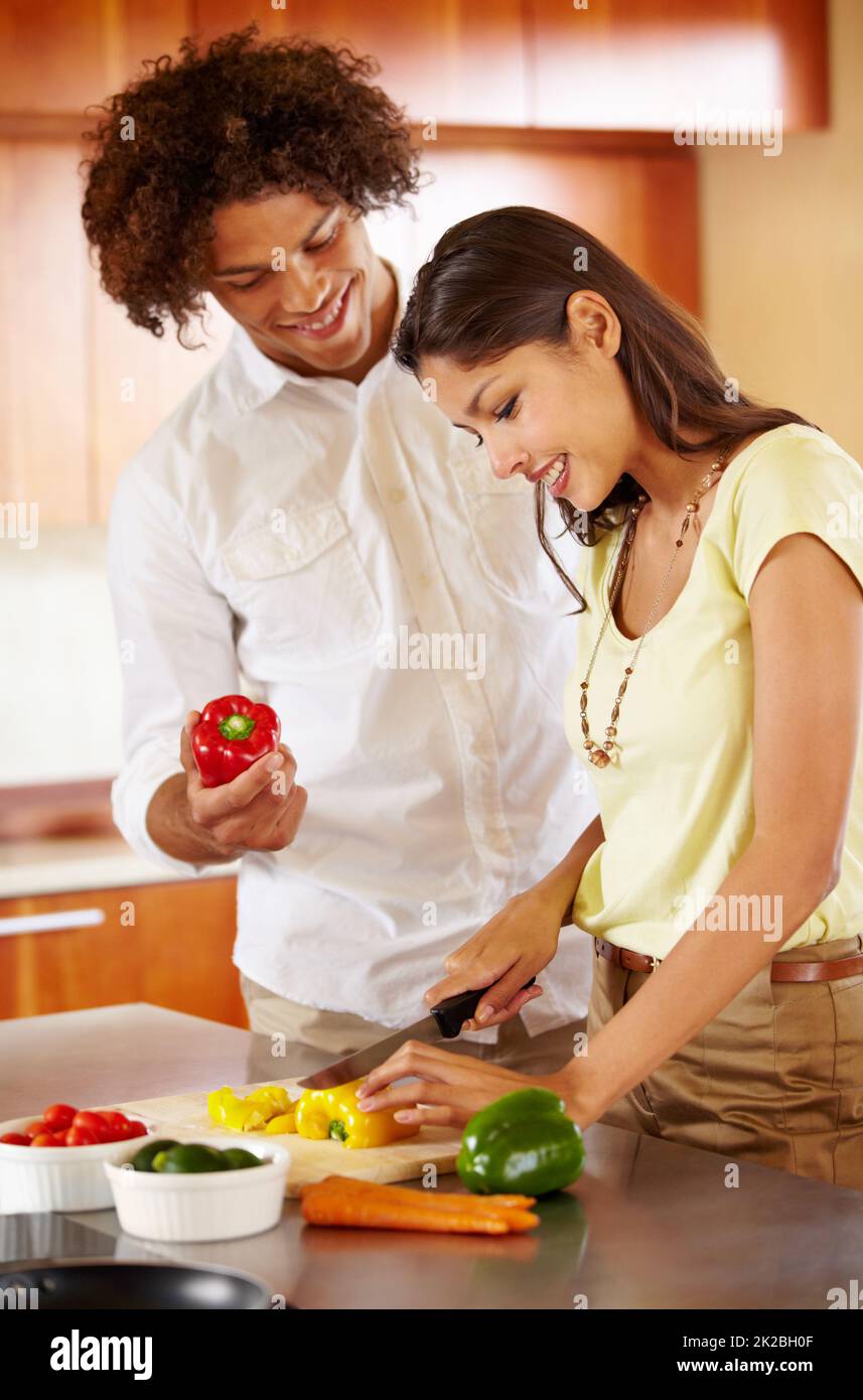 Lady cooking in kitchen hi-res stock photography and images - Alamy