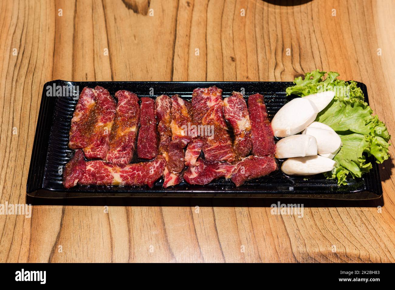 Korean traditional style fresh pork beef belly BBQ Stock Photo - Alamy