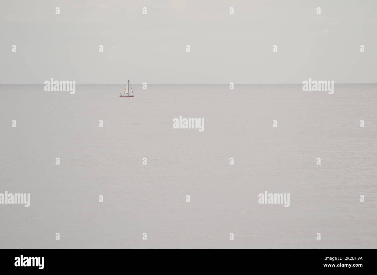 Sailing boat in the Atlantic Ocean Stock Photo - Alamy