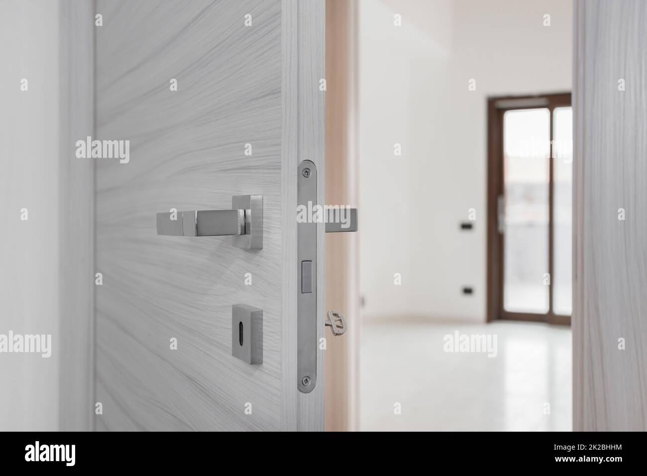 White open door Stock Photo - Alamy