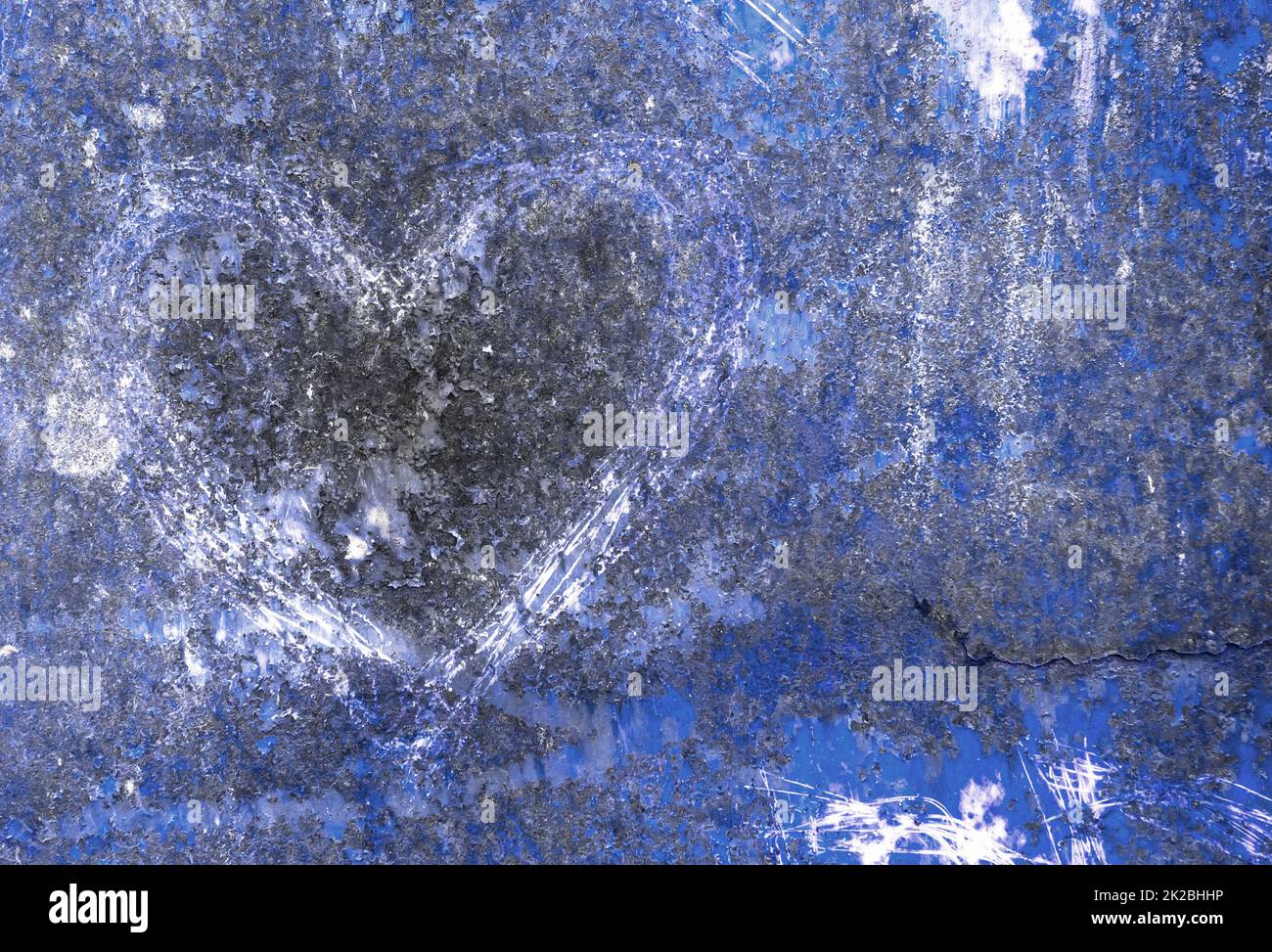 Grunge blue heart Stock Photo - Alamy