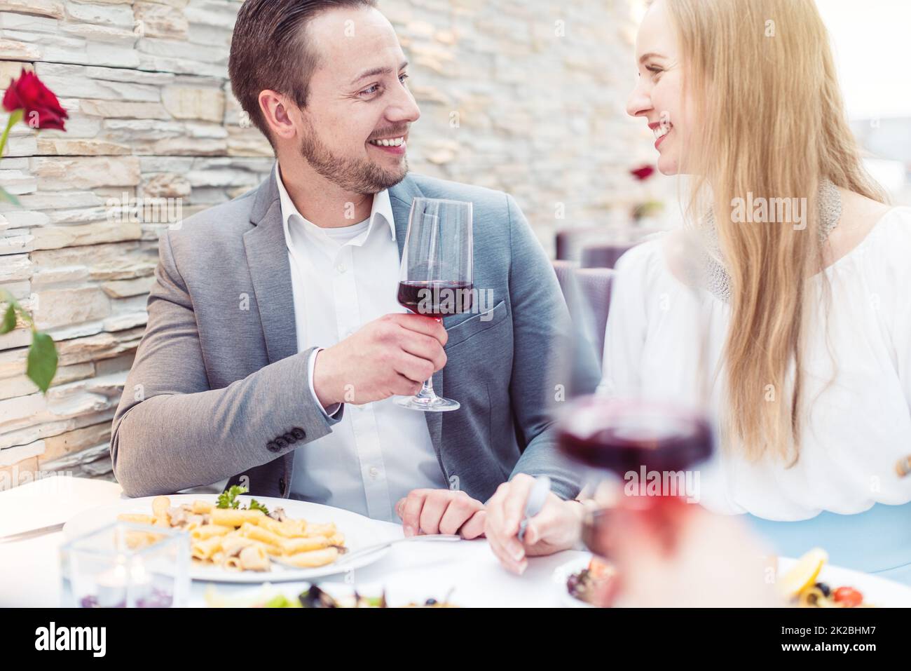Cheerful patrons enjoying hi-res stock photography and images - Alamy