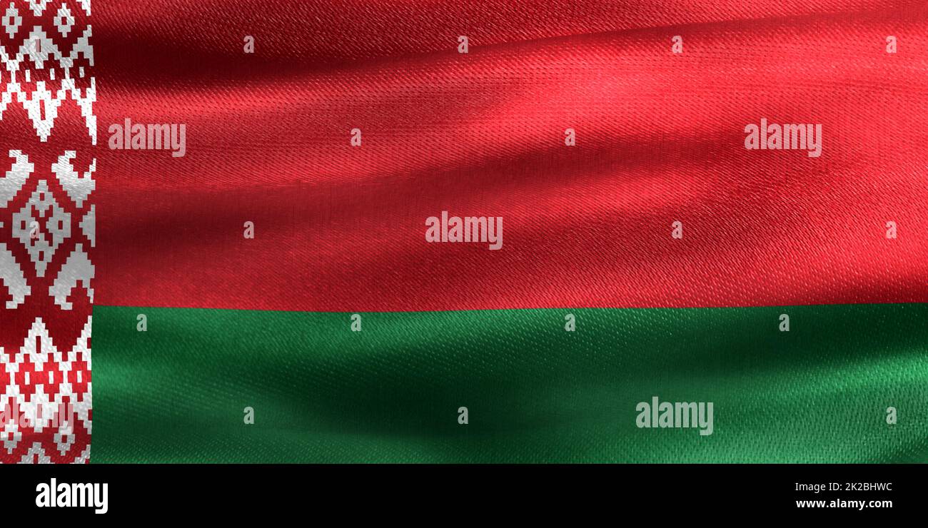 Belarus flag - realistic waving fabric flag Stock Photo - Alamy