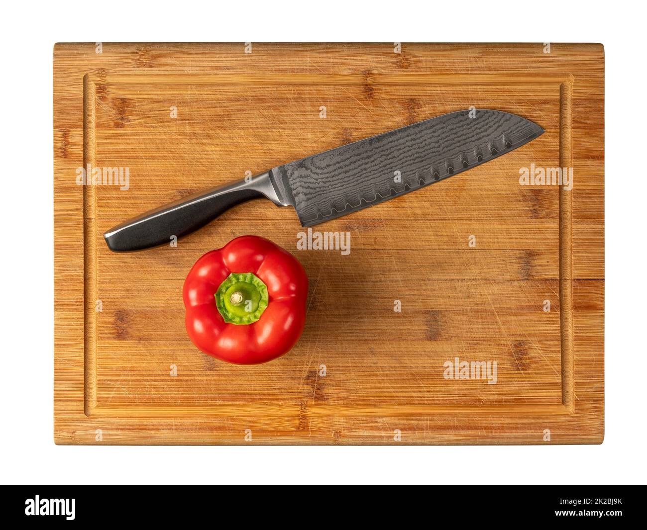 Damascus kitchen knife Cut Out Stock Images & Pictures - Alamy
