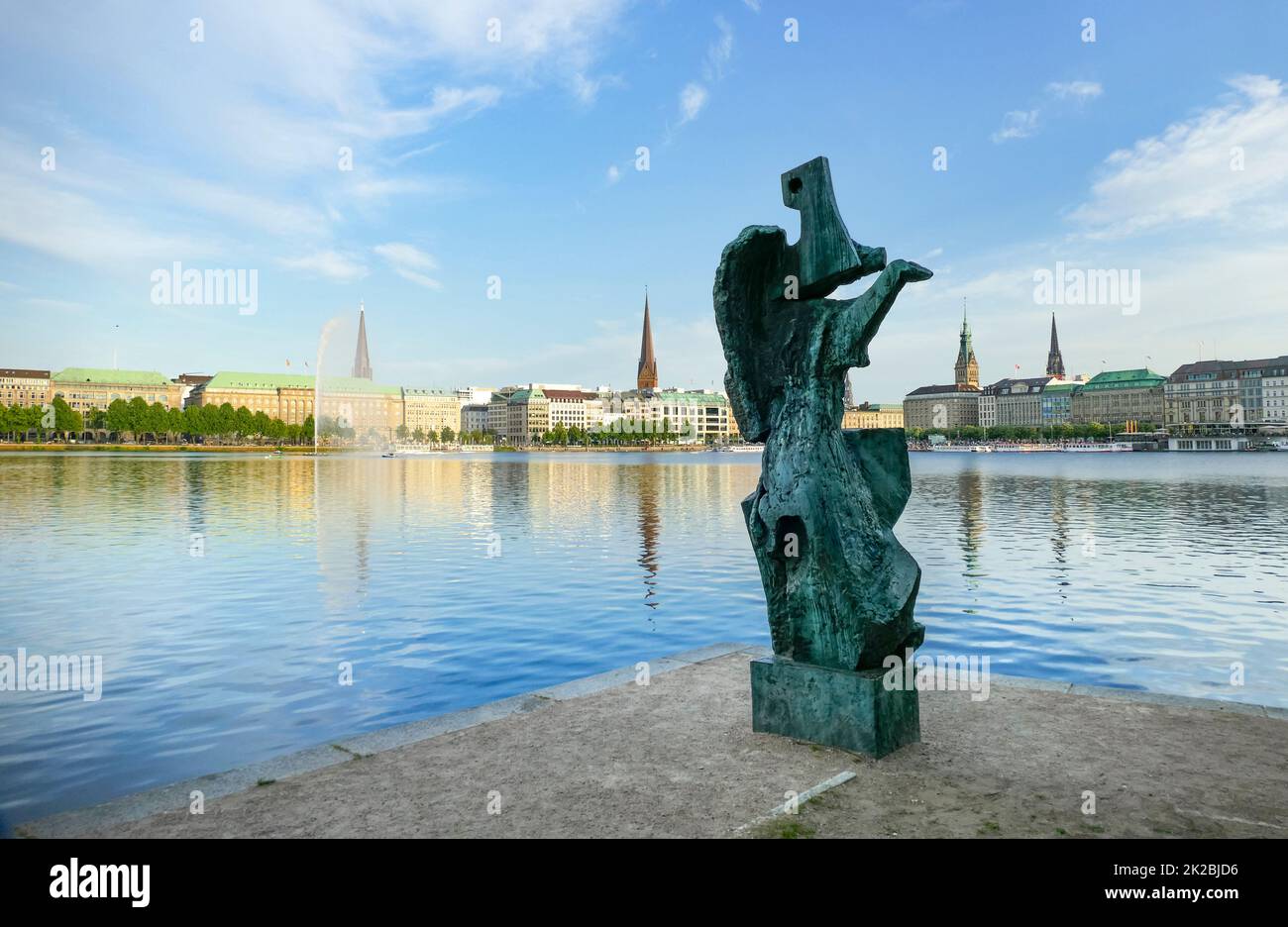 Inner Alster Lake around Hamburg Stock Photo - Alamy