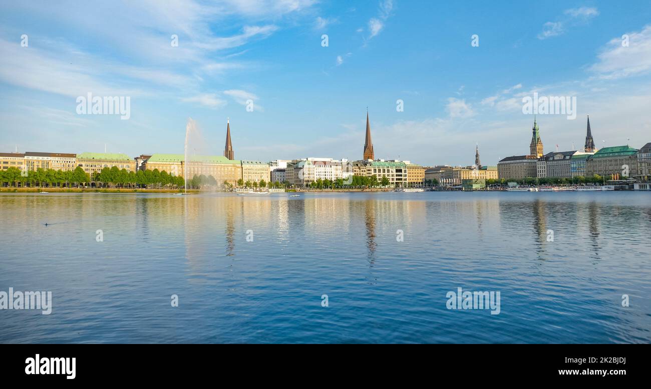 Inner alster promenade hi-res stock photography and images - Alamy