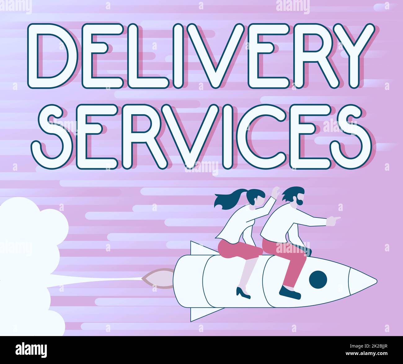 Text sign showing Delivery Services, Concept meaning process of ...