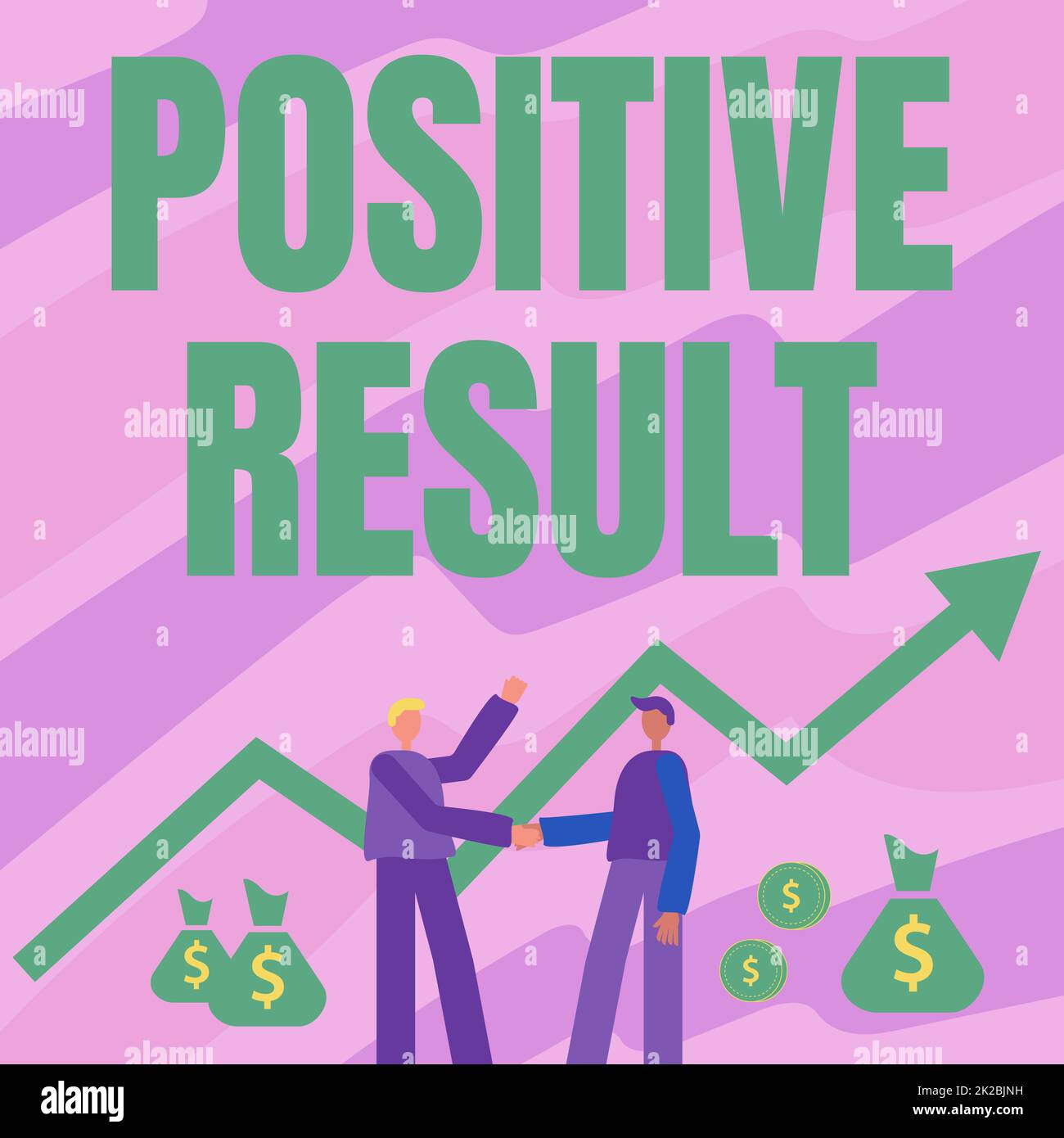 Text showing inspiration Positive Result, Internet Concept shows that a ...