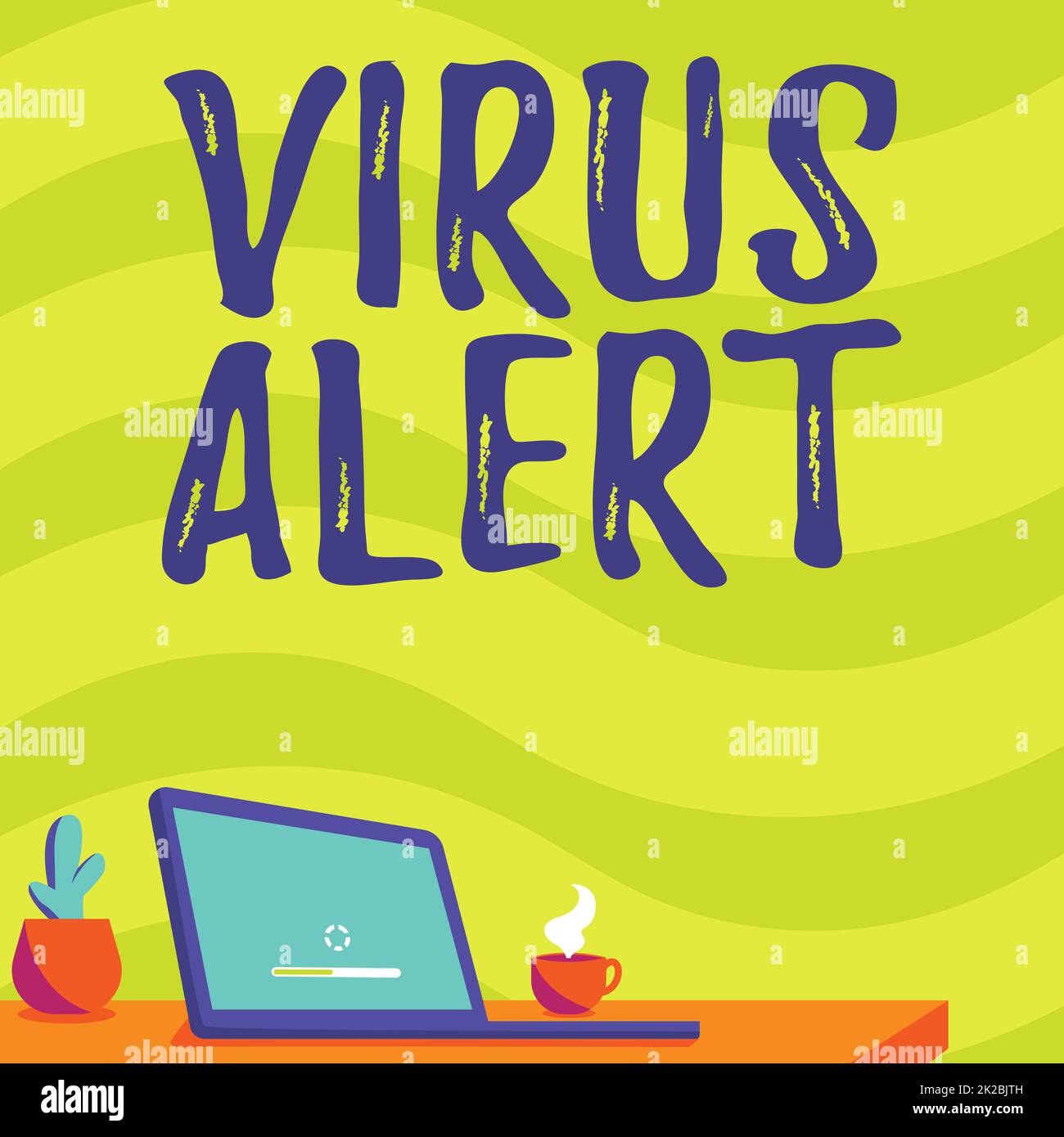 Text sign showing Virus Alert, Word Written on a quick to notice any ...